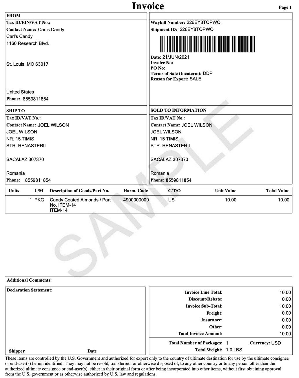 How to Create a Commercial Invoice