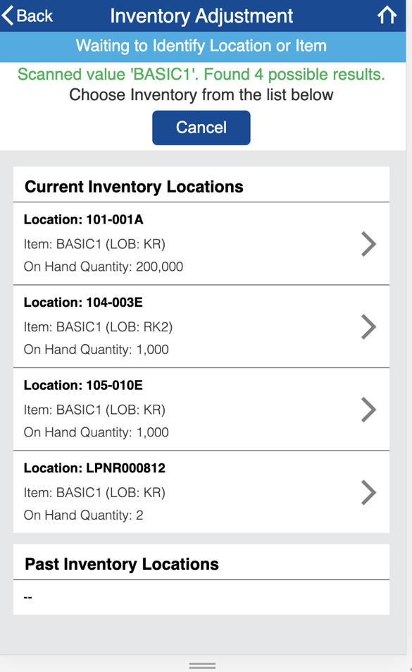 Modern Mobile Floor App: Inventory Adjustment
